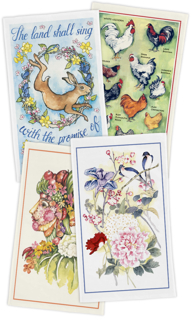 Printed Tea Towels - Custom Tea Towels - Stuart MorrisTextile Design ...