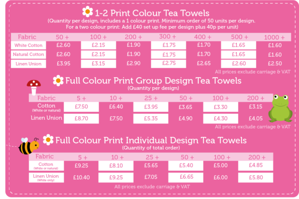 School Tea Towels - Best Price Guarantee from Stuart MorrisTextile ...